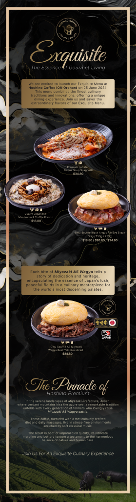 Exquisite Menu – Hoshino Coffee